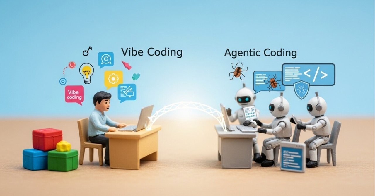 これからのAI開発〜バイブコーディング vs. エージェンティックコーディング〜｜ryosan💪