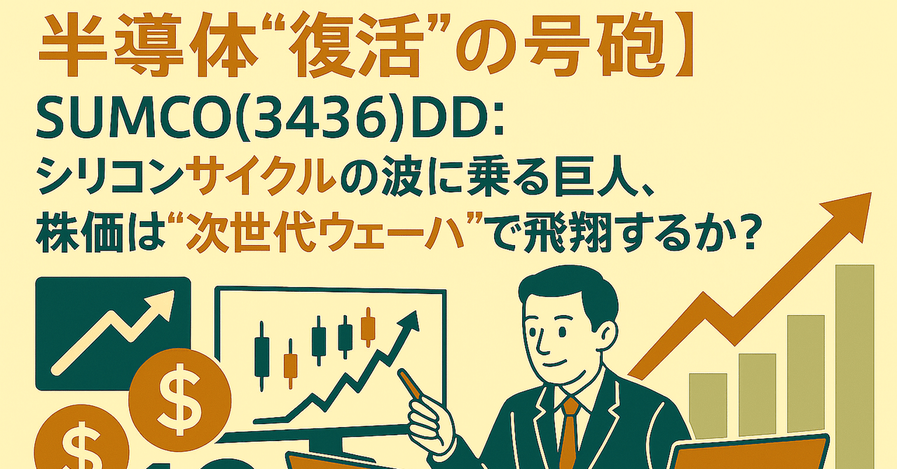 【半導体“復活”の号砲】SUMCO(3436)DD：シリコンサイクルの波に乗る巨人、株価は“次世代ウェーハ”で飛翔するか？｜日本個別株デューデリジェンスセンター