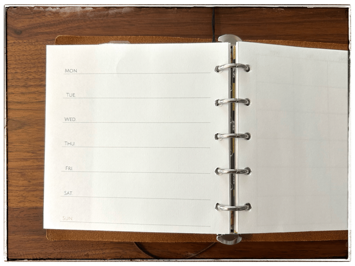 【フリーダウンロード】M5スクエアの手帳リフィル マンスリー＆ウィークリー｜saki_note