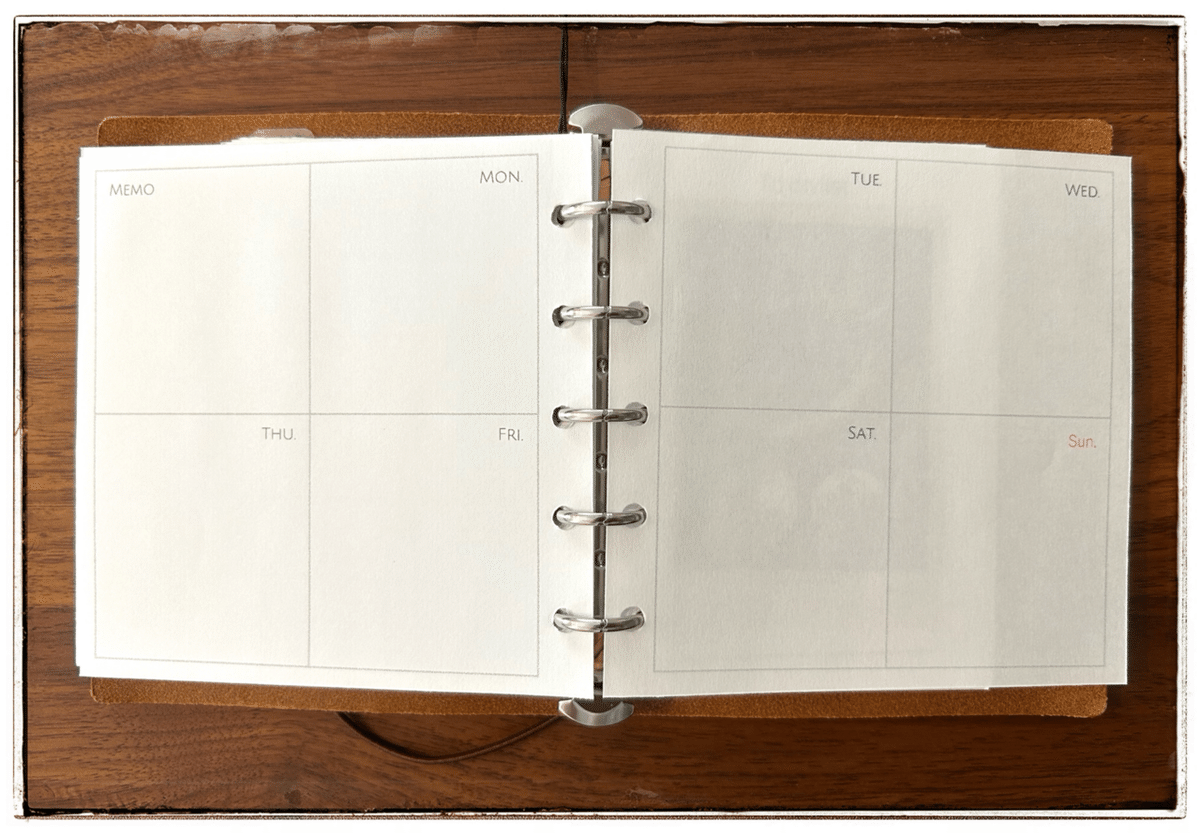 【フリーダウンロード】M5スクエアの手帳リフィル マンスリー＆ウィークリー｜saki_note