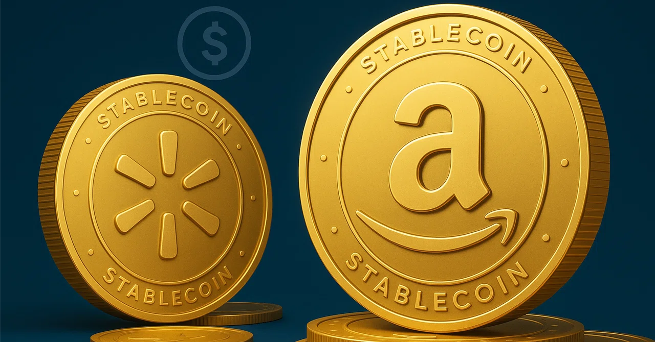 【考察記事】：カード会社＄Vや、＄MA、＄AXPはかなり大きな圧力を受けるかもしれないWalmartとAmazonが“自前の通貨”発行へ大きく ...