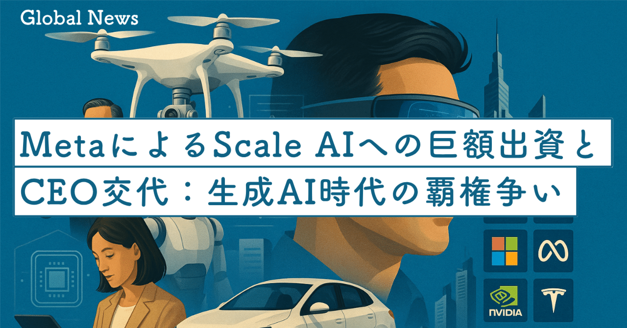 MetaによるScale AIへの巨額出資とCEO交代：生成AI時代の覇権争いの新たな局面｜SecondWave