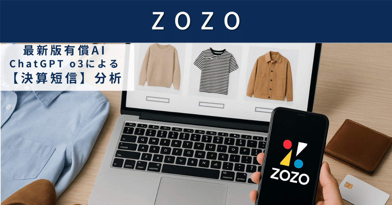 【決算短信】ZOZO（3092） ファッションEC最大手の“継続成長”と高配当の裏に潜む実像｜AIによる個別株情報分析室
