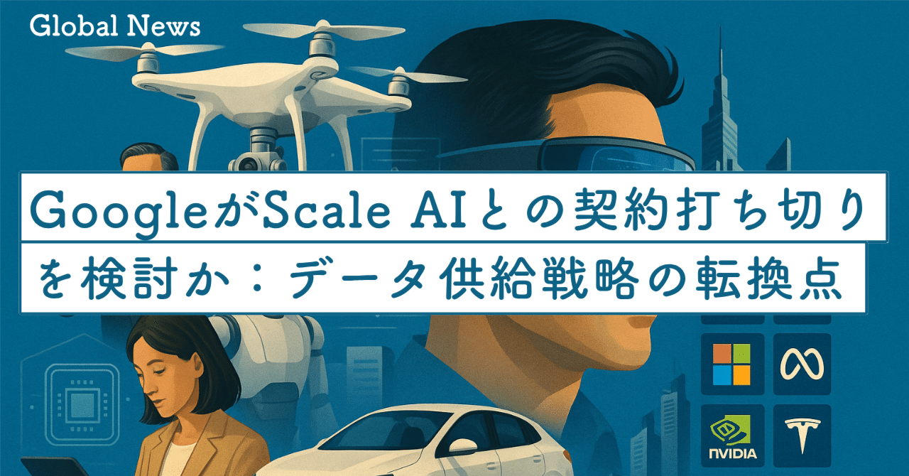 GoogleがScale AIとの契約打ち切りを検討か：生成AI時代のデータ供給戦略の転換点｜SecondWave