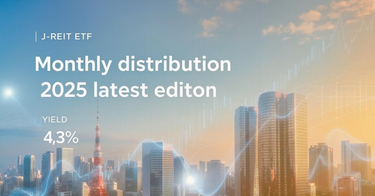【2025年最新版】J-REIT ETFで毎月分配ポートフォリオを作る方法｜利回り・信託報酬完全ガイド｜黄金の底船