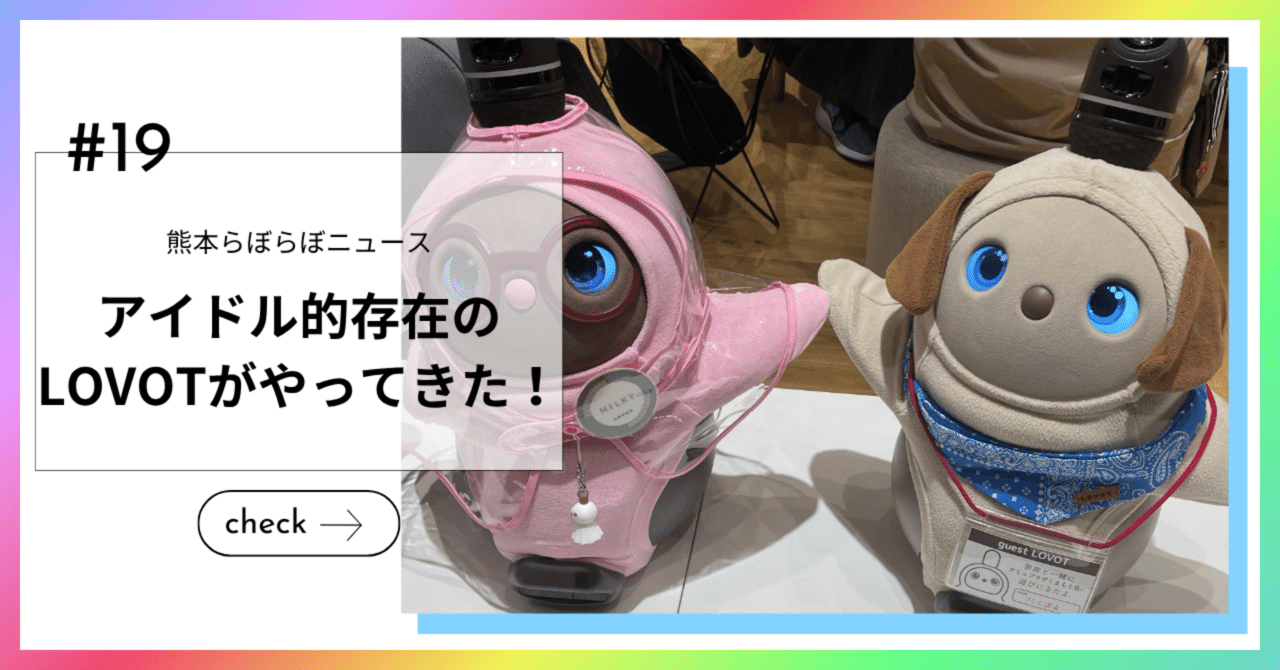 【熊本らぼらぼニュース】アイドル的存在のLOVOTがやってきた！｜ざわゆう