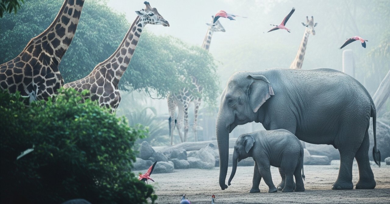 雨あがりのZOO｜天豆元