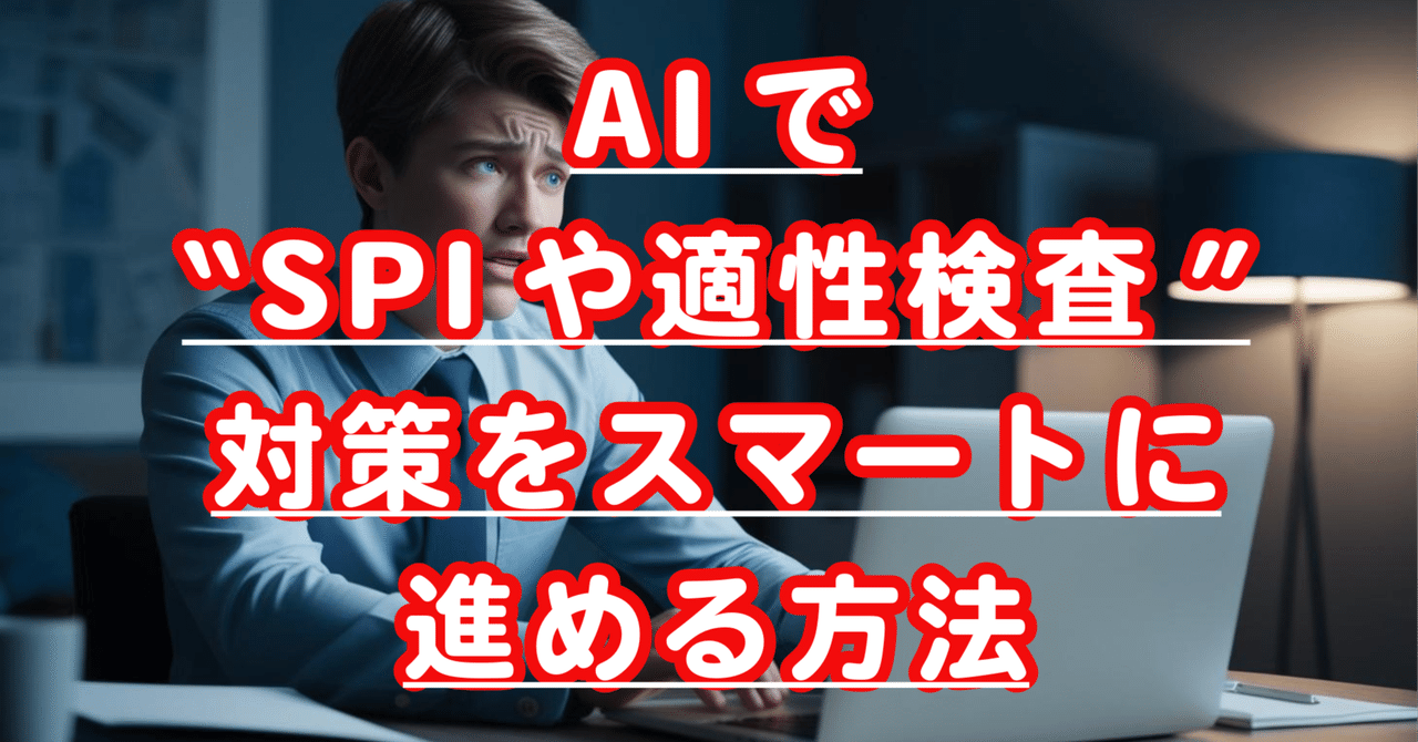 【第20回：AIで“SPIや適性検査”対策をスマートに進める方法】｜にぴさん先生