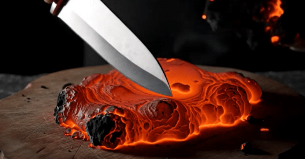 SNSでバズる「溶岩を切るASMR動画」を作る方法｜ミリタリー図書館