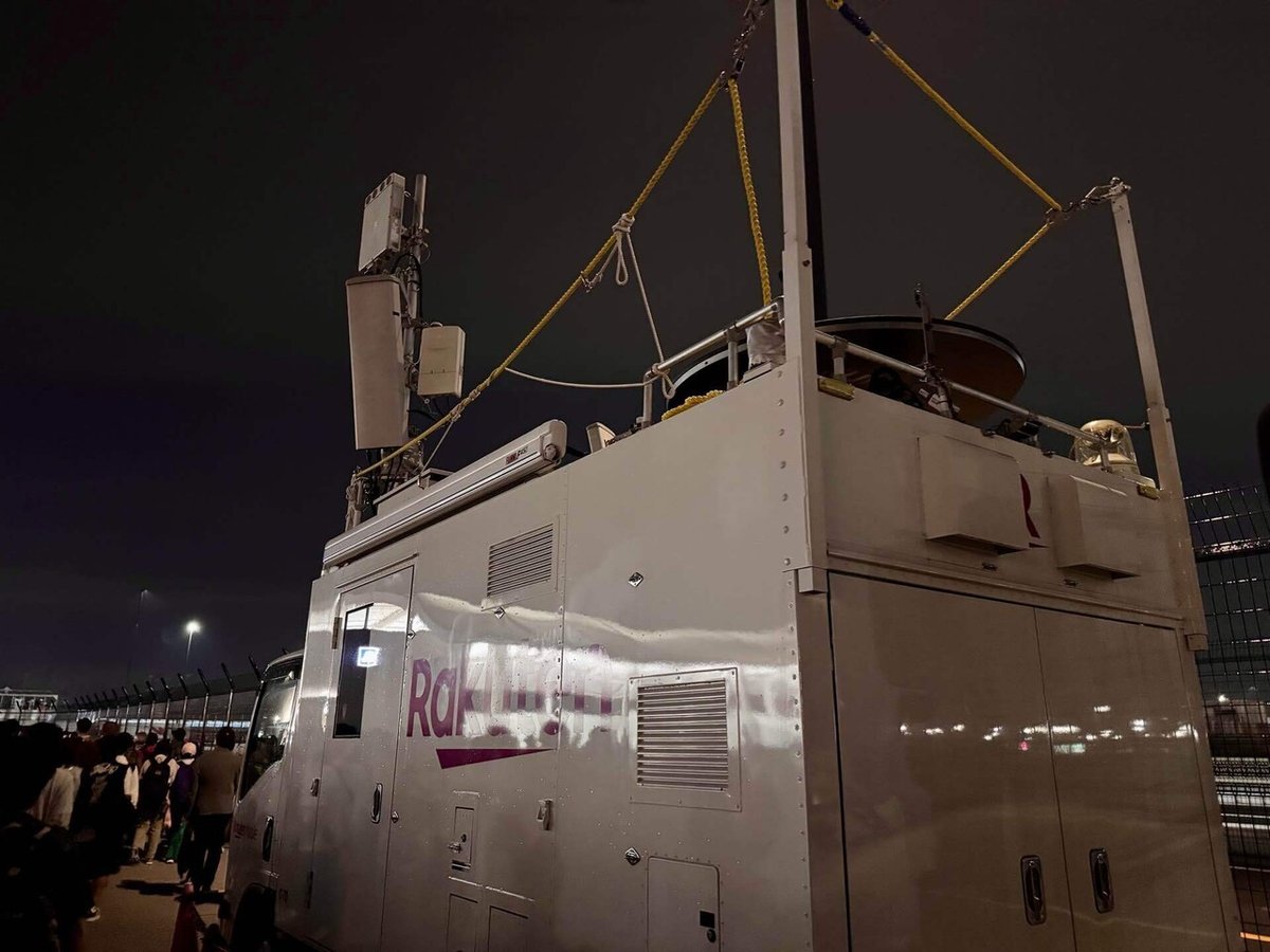 大阪万博で楽天モバイルの移動基地局車に遭遇！通信インフラの弛まぬ努力に思いを馳せてみた｜ハズキ🌙デュアルSIM検証日記