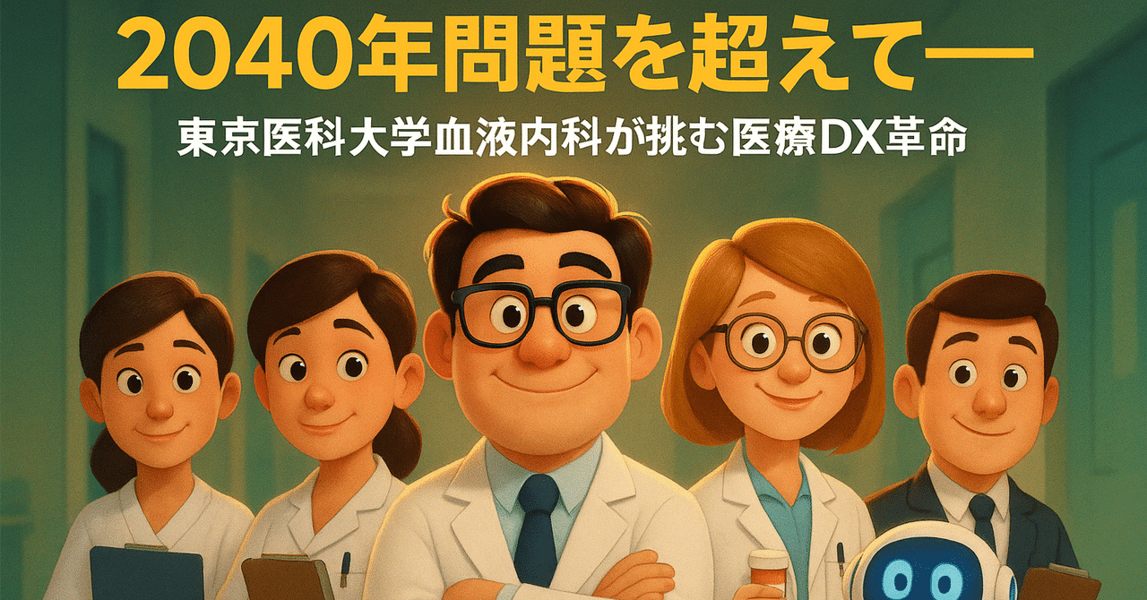 2040年問題を超えて ――東京医科大学血液内科が挑む医療DX革命｜東京医科大学病院 血液内科