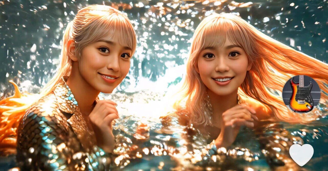 TikTokのAIマーメイドで夏の主役に！映えすぎ注意の最新トレンド｜【楽楽好奇心note】気になること全部調査。雑談力 ️ビジネスのヒント集