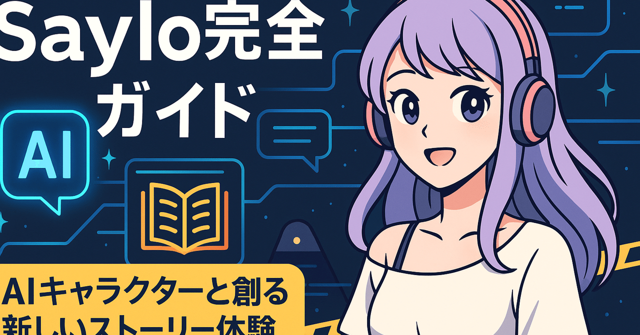 Saylo完全ガイド AIキャラクターと創る新しいストーリー体験｜aipolice.tokyo