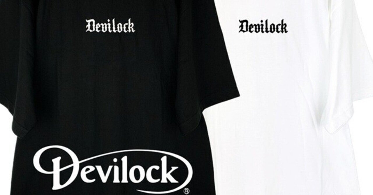『DEVILOCK / デビロック』新作Tシャツ「OLD ENGLISH LOGO 刺繍 TEE」入荷！！｜Rogia