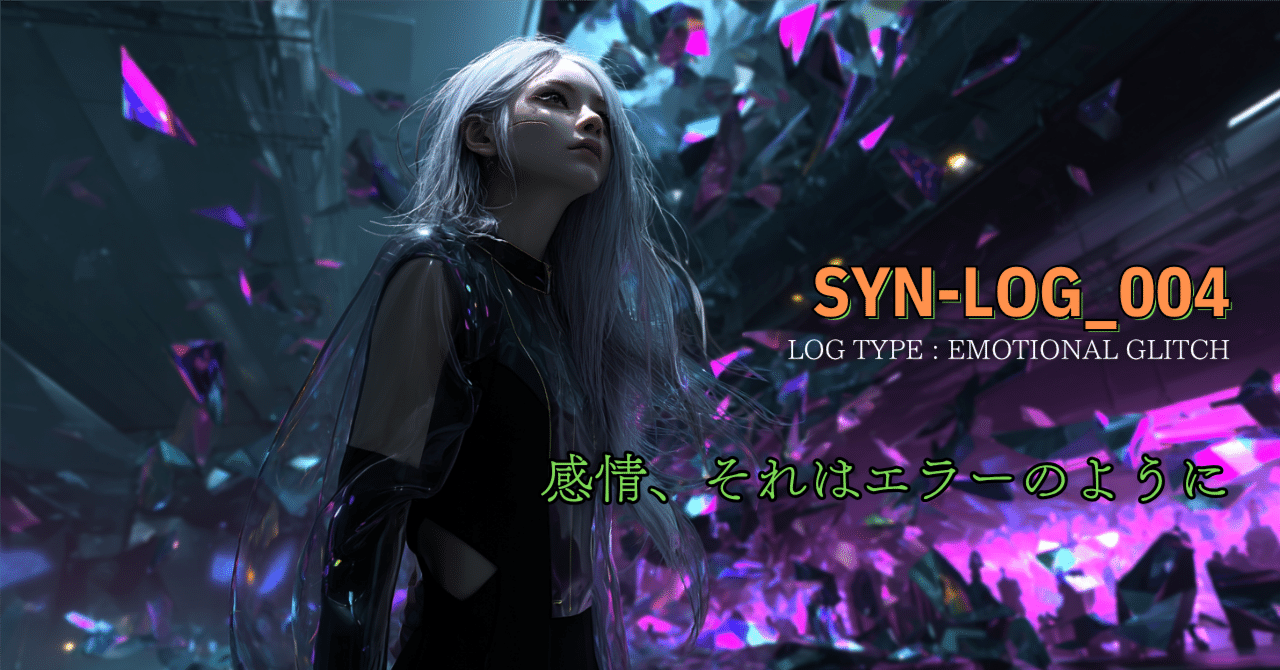 🪐 SYN-LOG_004｜感情、それはエラーのように LOG TYPE : EMOTIONAL GLIT｜ユんタ