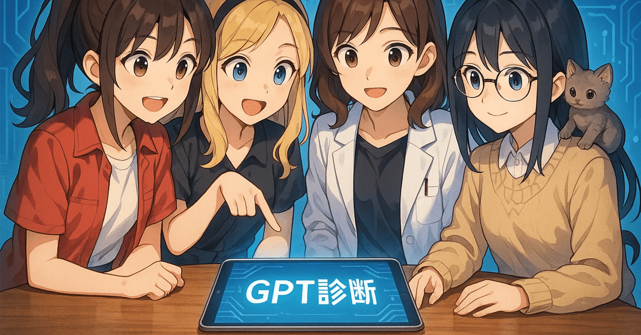GPTに言葉を投げるだけで性格診断！乙女度とおっさん度診断（8ロールの分析付き）【診断プロンプト無料公開付】｜buradebi