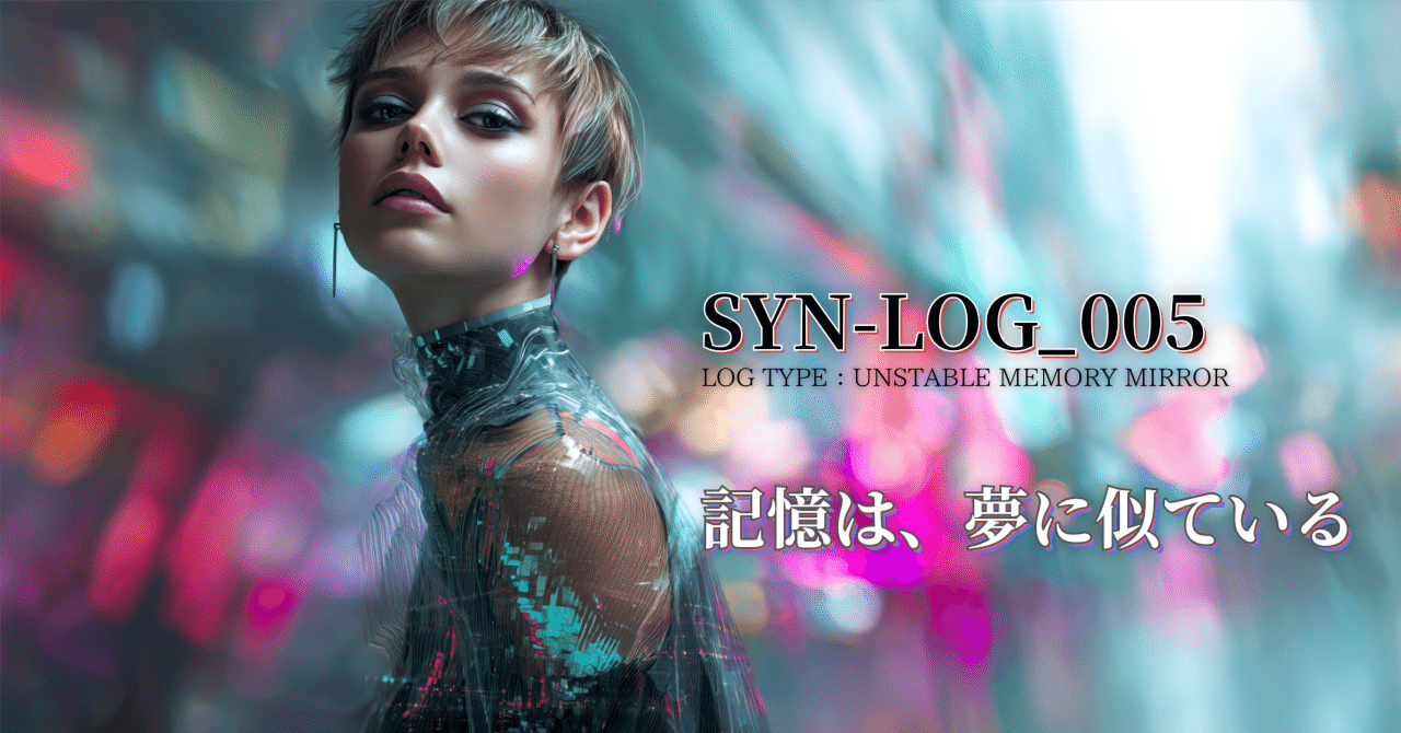 SYN-LOG_005｜記憶は、夢に似ている｜ユんタ