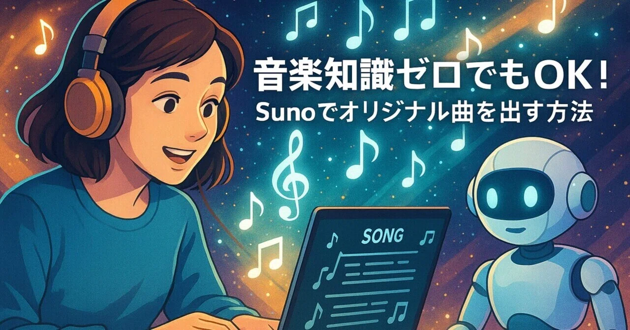 音楽知識ゼロでもOK！話題のSunoでオリジナル曲を出す方法【完全ガイド】｜ABM（アブ）