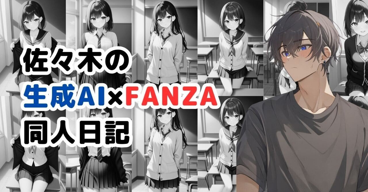 佐々木の生成AI×FANZA同人日記・2025/6/21（土）｜佐々木 | 生成AI漫画