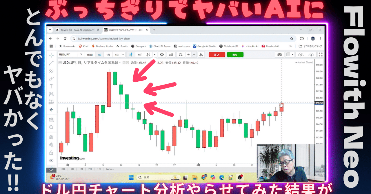 【衝撃】AIエージェント「Flowith Neo」が優秀すぎ！ドル円相場の変動要因を秒速でリサーチ＆レポート作成｜JUN SUZUKI