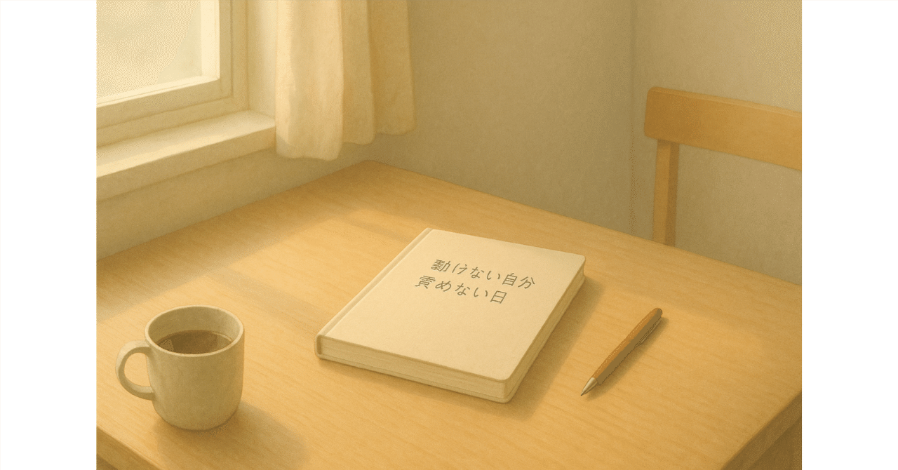 ️「動けない」自分を責めるのは、もうやめようと思った日｜shintaro_saeki