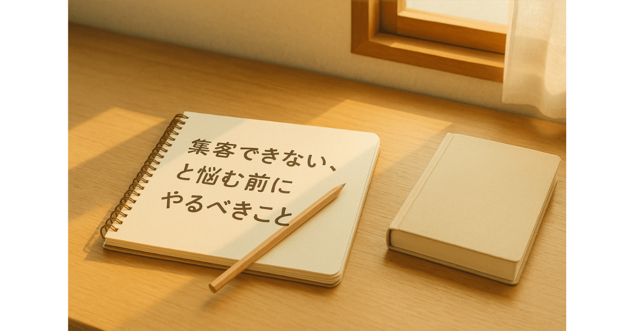 ️ 集客できない…と悩む前に、やるべきことがあったかも。｜shintaro_saeki