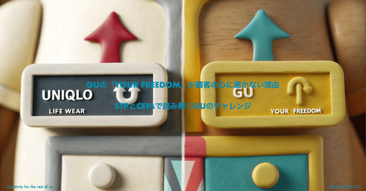 GUの「YOUR FREEDOM」が顧客の心に届かない理由：STPとCEPsで読み解くGUのチャレンジ｜ 森浩昭｜未来を創るマーケティングストラテジスト｜Three Plus Six LLC 代表｜