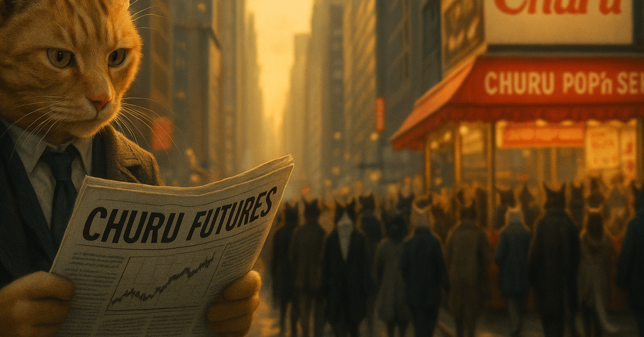 🐾【CHURU FUTURES】ちゅーるの未来に賭けた猫たちのマンハッタン物語｜PawPaw2025Cat