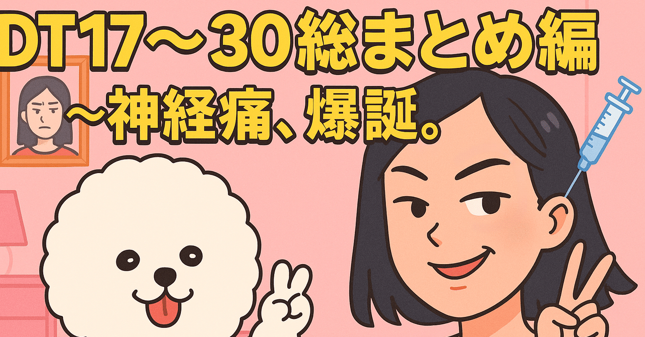 「ダダ嫁、再構築中」vol.15｜DT17〜30総まとめ編〜神経痛、爆誕。〜｜ダダ嫁