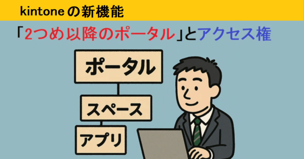 kintone「2つめ以降のポータル」とアクセス権｜アプリ活用研究会（キン活）