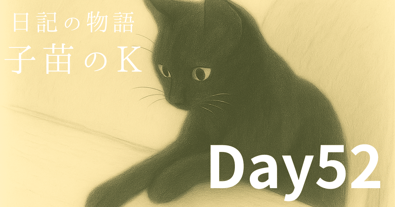 「Day52」とある視点の、小さな日記の物語。｜子苗のK