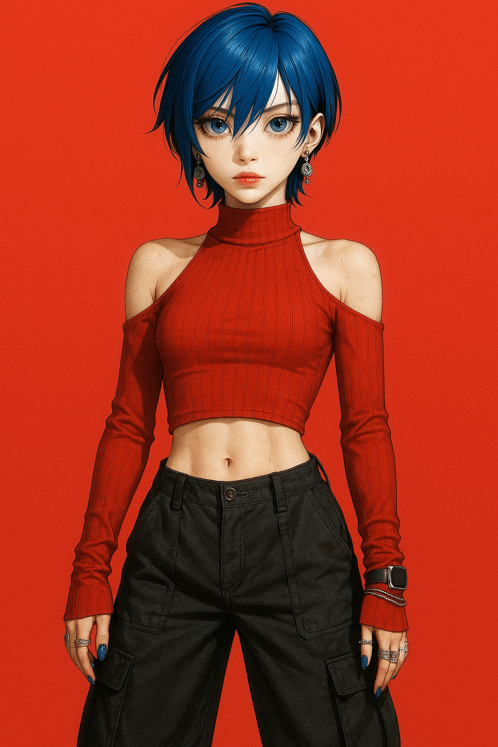 Bold in red｜chihiro Design|AI visual artist