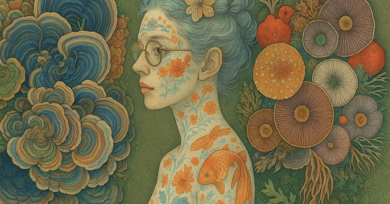 地衣語（Lichen Tone）｜非線形共感伝達構造の進化的意義｜natte｜art & design