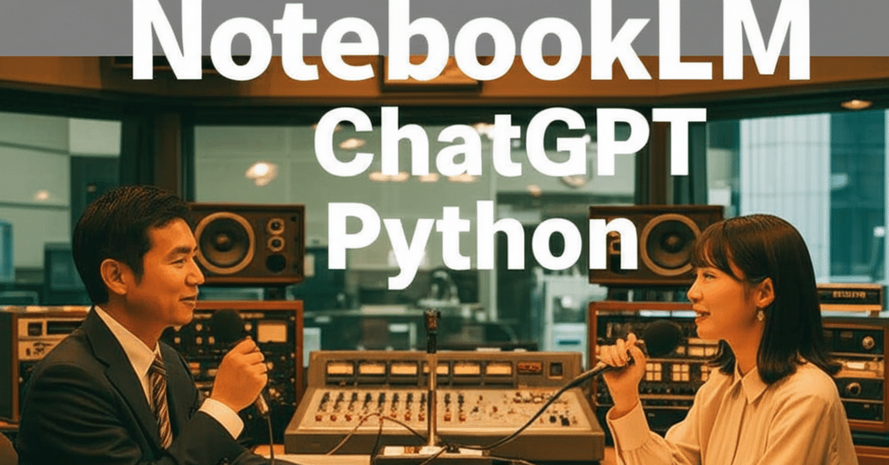 「ChatGPTでPythonを学ばずとも大概のことができちゃう」シリーズの内容をポッドキャスト風に解説してもらった｜micz