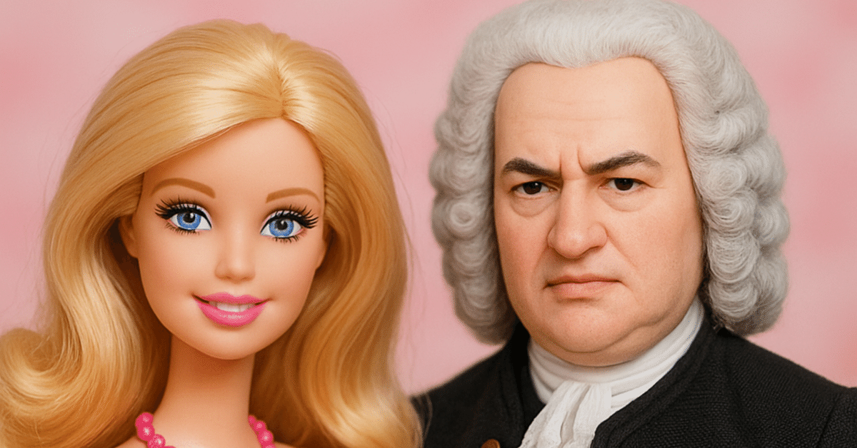 バービーとバッハ ー最も似合わない2ショット！？｜園田順子（Junko Sonoda）