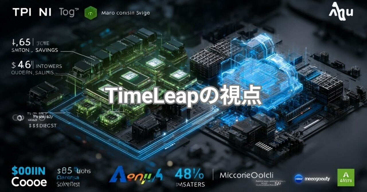 『TimeLeap』の視点：OpenAIとGoogleのAIチップ提携 — 「記憶の革命」を支える基盤と「技術エコシステム」の多様性｜K.Nishiyama（TimeLeap構想開発者）