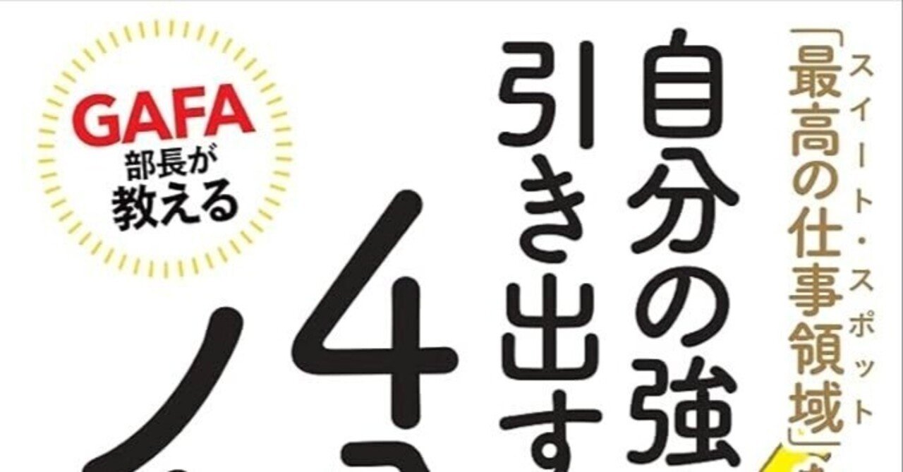 寺澤伸洋「GAFA部長が教える自分の強みを引き出す4分割ノート術 」｜高橋一彰📖書評家