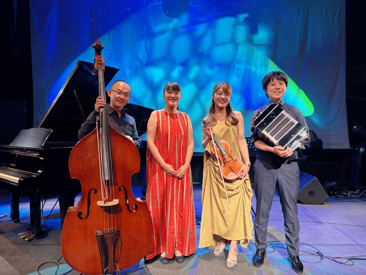 たぬきタンゴカルテット 山梨公演｜小林萌里 Moeri Kobayashi