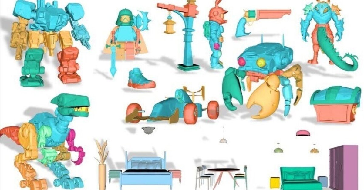 PartCrafterという新しい挑戦｜これまでの3Dモデル生成AIとどう違う？｜SK本舗