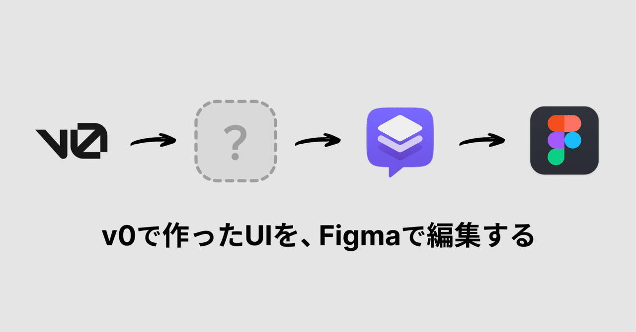 v0で作ったUIをLayermateを使ってFigmaで編集する方法｜TORAJIRO