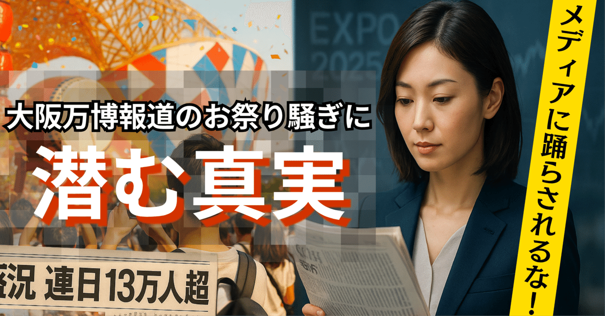 大阪万博報道のお祭り騒ぎに潜む真実｜小川竜一 / Ryuichi Ogawa