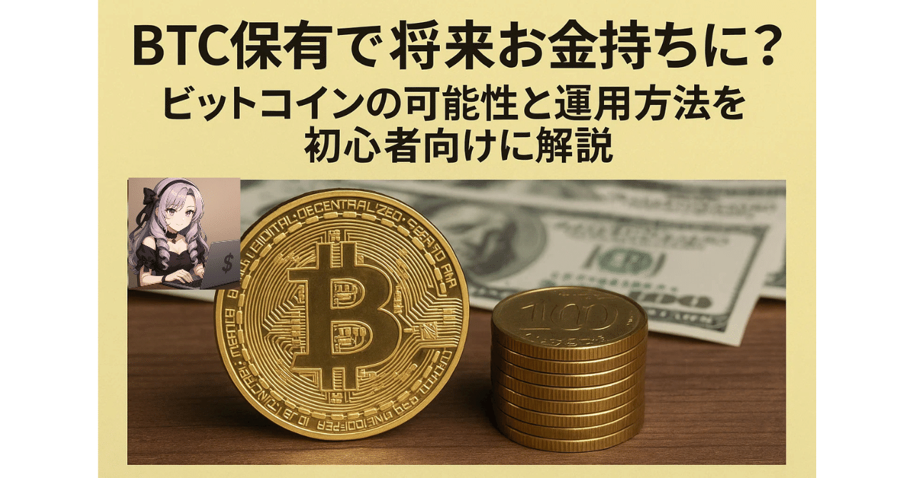 【徹底解説】0.1BTC保有で将来お金持ちに？ビットコインの可能性と運用方法を初心者向けに解説｜副業お嬢様│副業×AI×投資