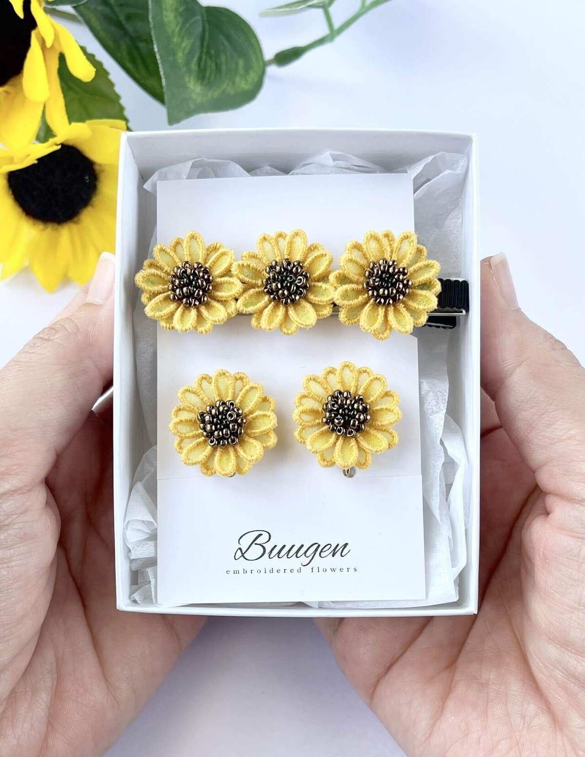 【作品紹介】ヒメひまわりのアクセサリー｜Buugen〜ブーゲン