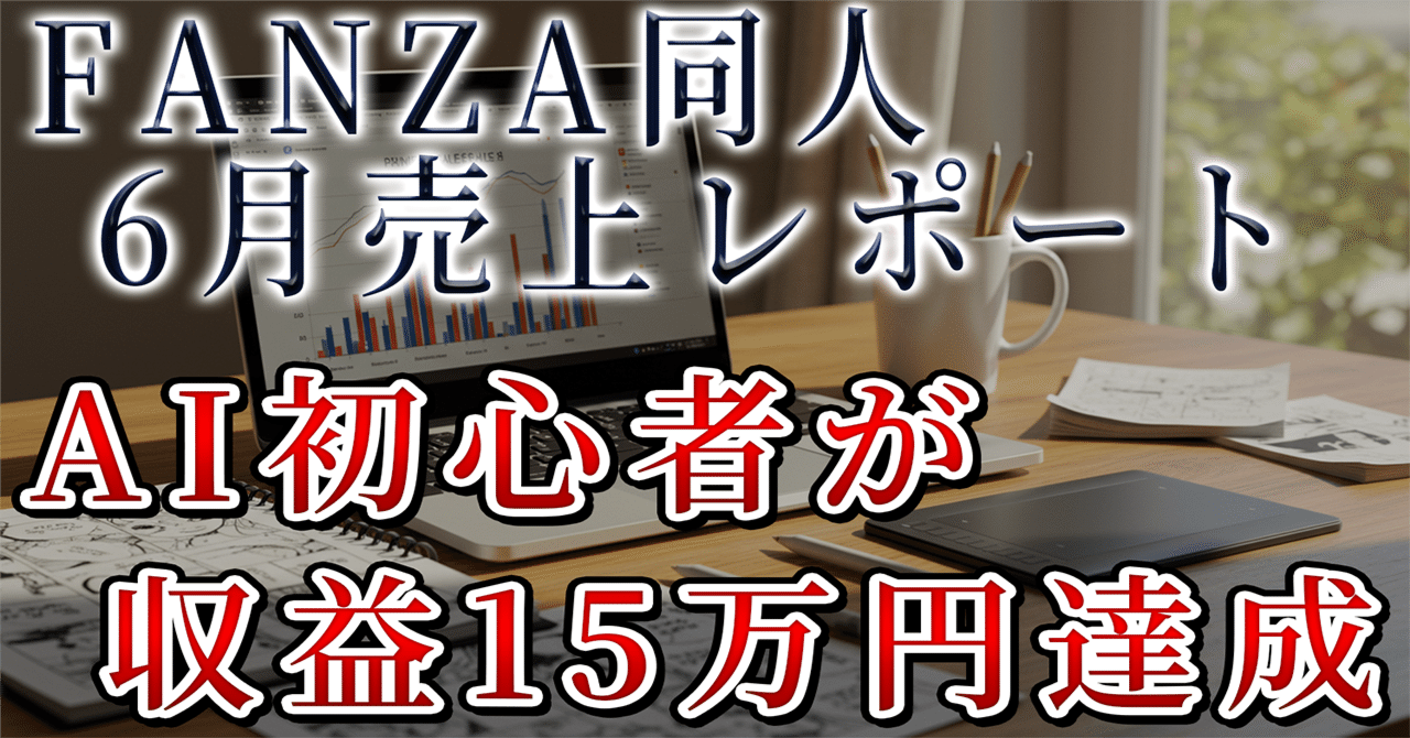 【月間売上レポート】FANZA同人で「2回のセール」を実施してわかった販売傾向と収益構造（2025年6月）｜EIT