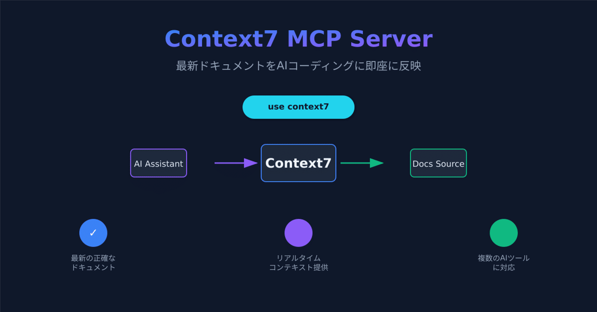 うさぎでもわかる🐰Context7 MCP Server - AIコーディングに最新ドキュメントを即座に反映する画期的ツール｜taku_sid🐰エージェント