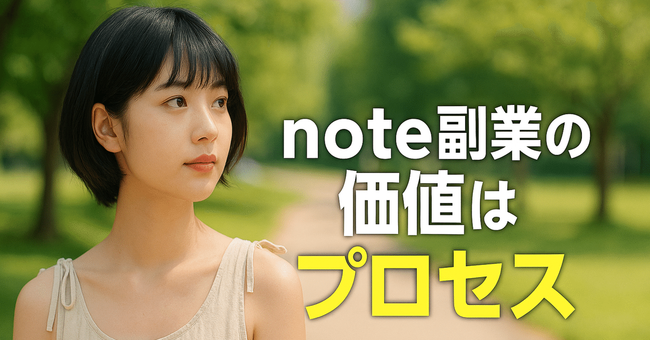 note副業の価値は「商品」ではなく「プロセス」にある｜ヒツジ@AI×note副業・メディア資産構築家🌈月17万全体ビュー