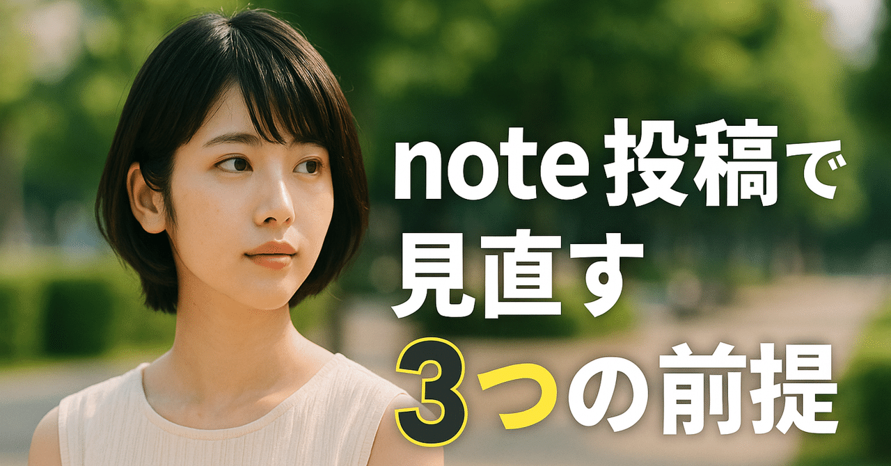 note投稿が伸びない人が見直すべき“3つの前提”｜ヒツジ@AI副業・メディア資産構築家🌈月12万ビュー・フォロバ100・応援