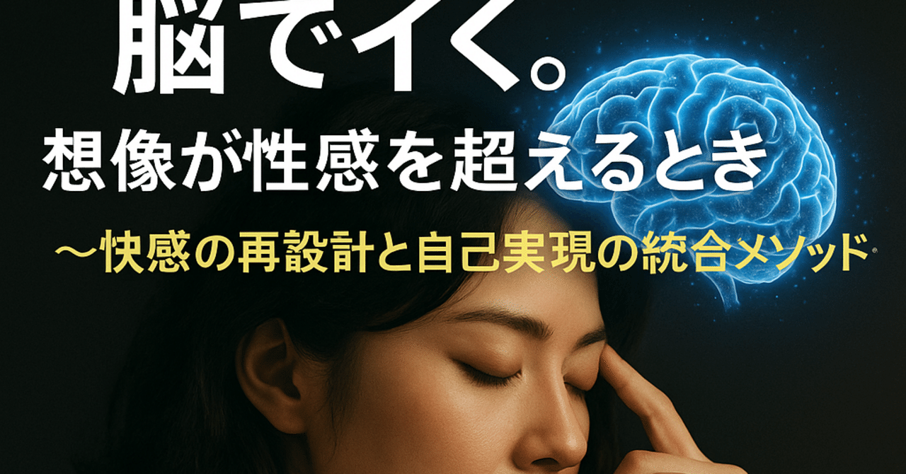 第二章：快感はどこで生まれるのか？【脳でイく。想像が性感を超えるとき】〜快感の再設計と自己実現の総合メソッド〜 ｜Sageのめもちょ/元女性用 ...