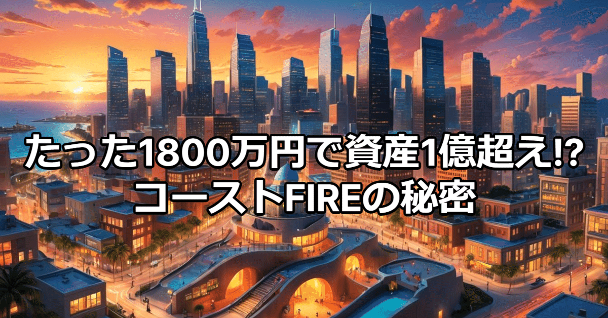 【コーストFIRE】NISAで1800万円埋めたら、もう資産形成は終わりだ｜藤堂隼人