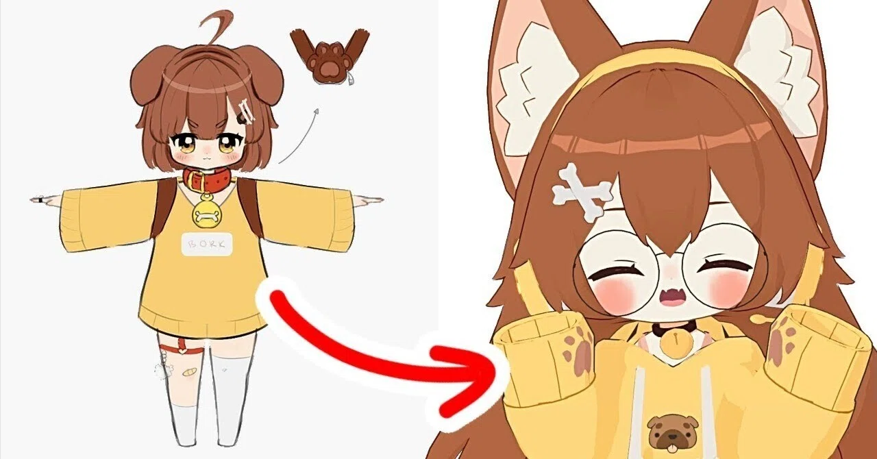 とってもキュートなVTuberモデルを3Dソフトで作ってみた｜アカルカネ｜CG ゲーム 映像クリエイター向け情報配信中📡